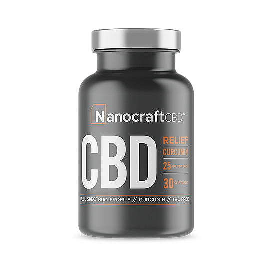 Nanocraft Relief Softgels with Curcumin - Nug Republic