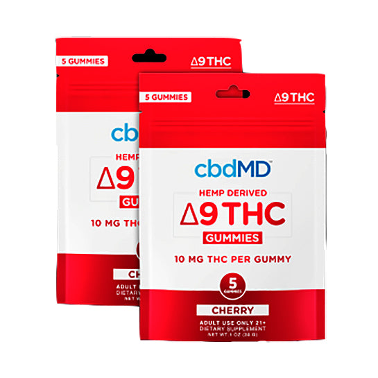 cbdMD Delta 9 Gummies in Cherry (5-ct) - Nug Republic